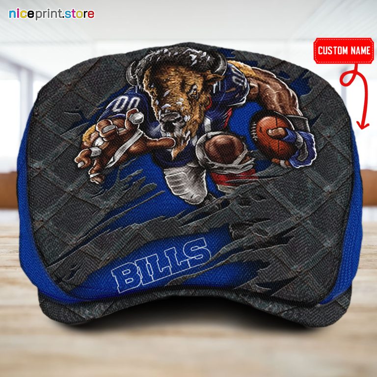 Buffalo Bills NFL Flat Cap, NFL Jeff Cap, NFL Golf Cap L21 (Head size ...