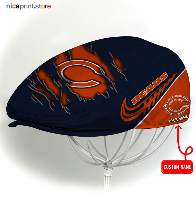 Chicago Bears NFL Flat cap, NFL Jeff Cap, NFL Driving Cap, NFL Golf Cap ...