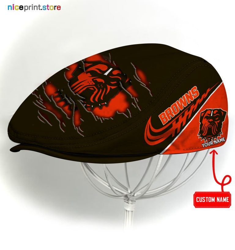 Cleveland Browns NFL Flat cap, NFL Jeff Cap, NFL Driving Cap, NFL Golf ...