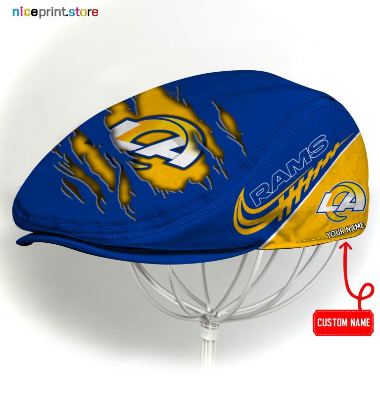 Los Angeles Rams NFL Flat cap, NFL Jeff Cap, NFL Driving Cap, NFL Golf ...