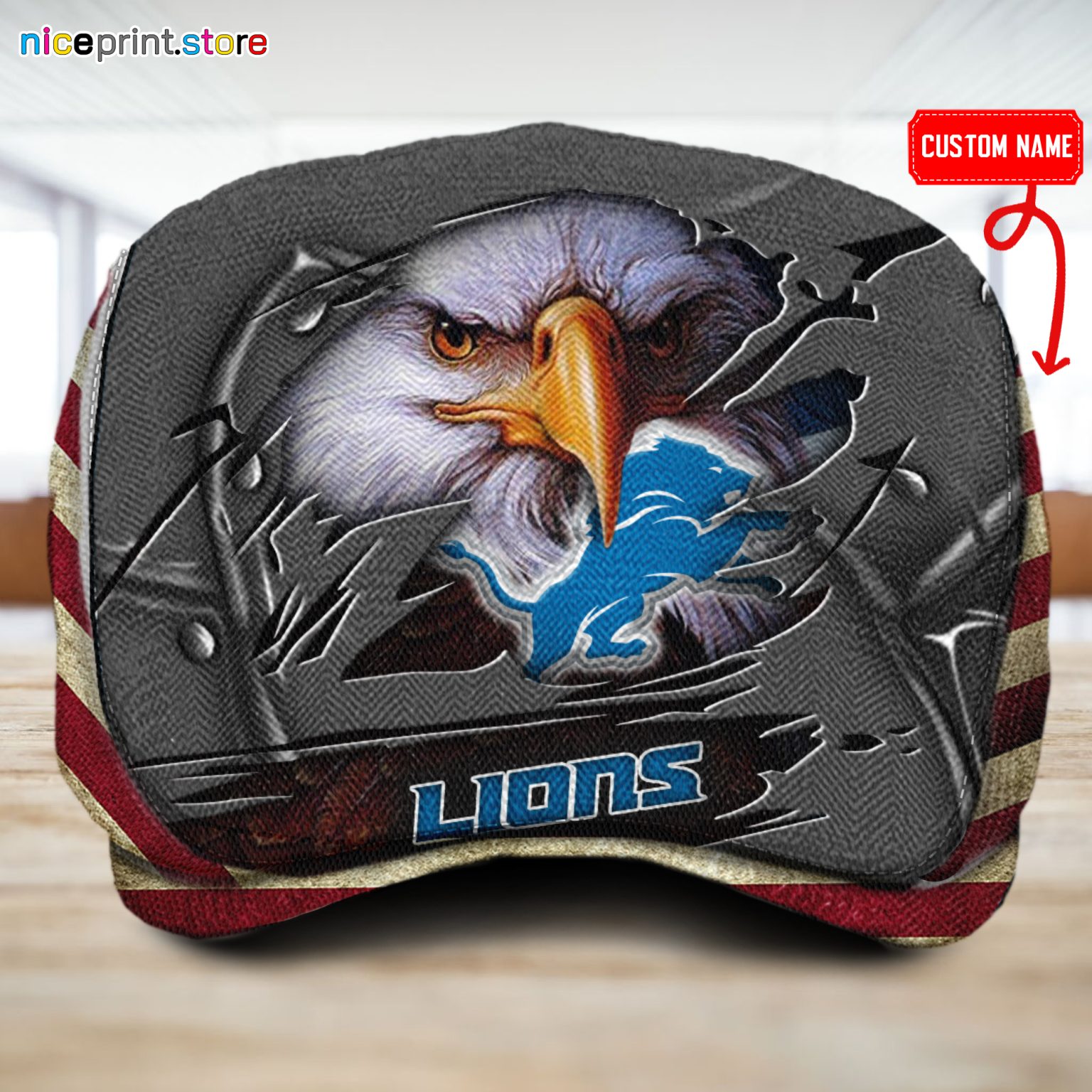 Detroit Lions NFL Flat cap, NFL Jeff Cap, NFL Driving Cap, NFL Golf?Cap ...