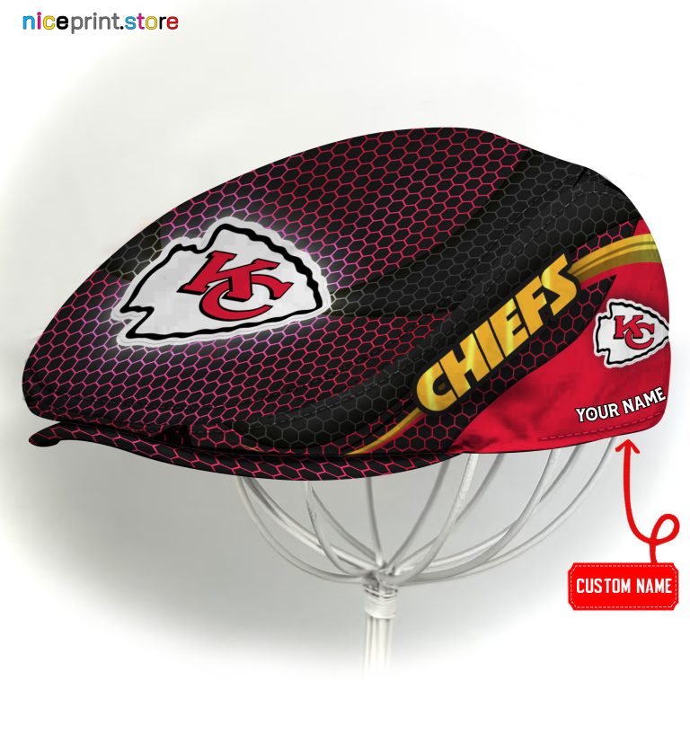 Kansas City Chiefs NFL Flat cap, NFL Jeff Cap, NFL Driving Cap, NFL ...