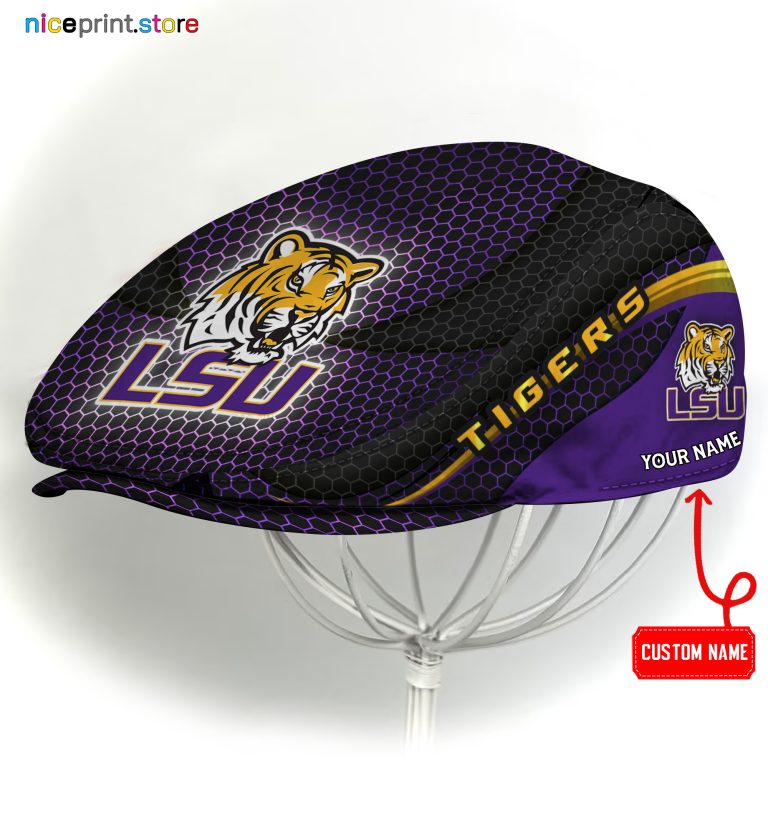 LSU Tigers NCAA Flat Cap, NCAA Jeff Cap, NCAA Driving Cap M33 (Head ...