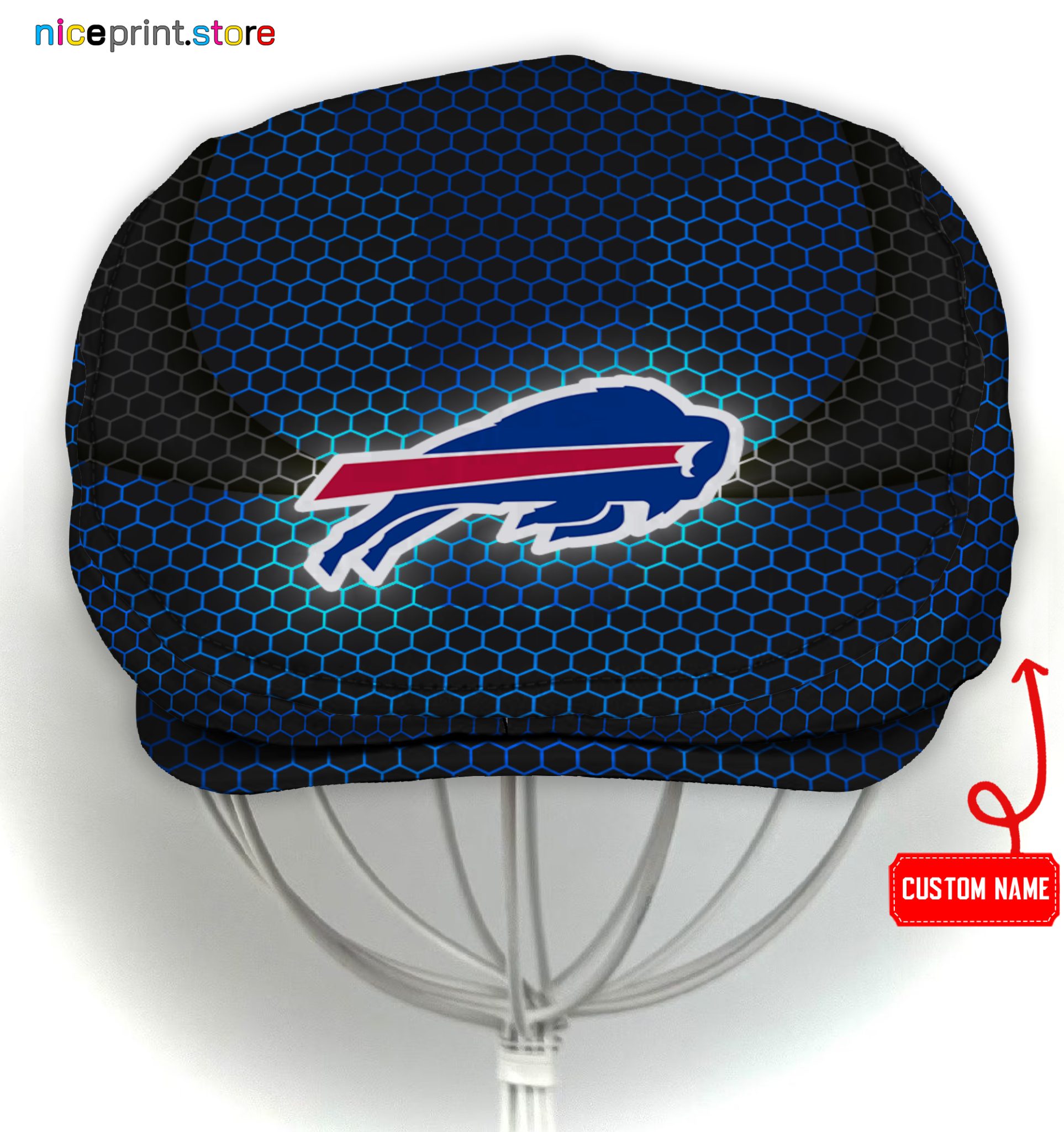 Buffalo Bills NFL Flat cap, NFL Jeff Cap, NFL Driving Cap, NFL Golf Cap ...