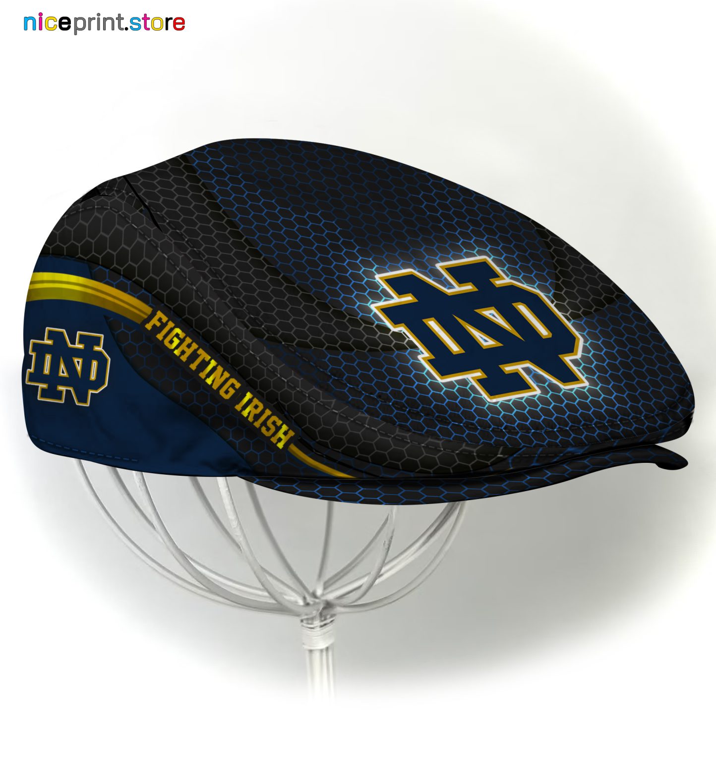 Notre Dame Fighting Irish NCAA Flat Cap, NCAA Jeff Cap, NCAA Driving ...