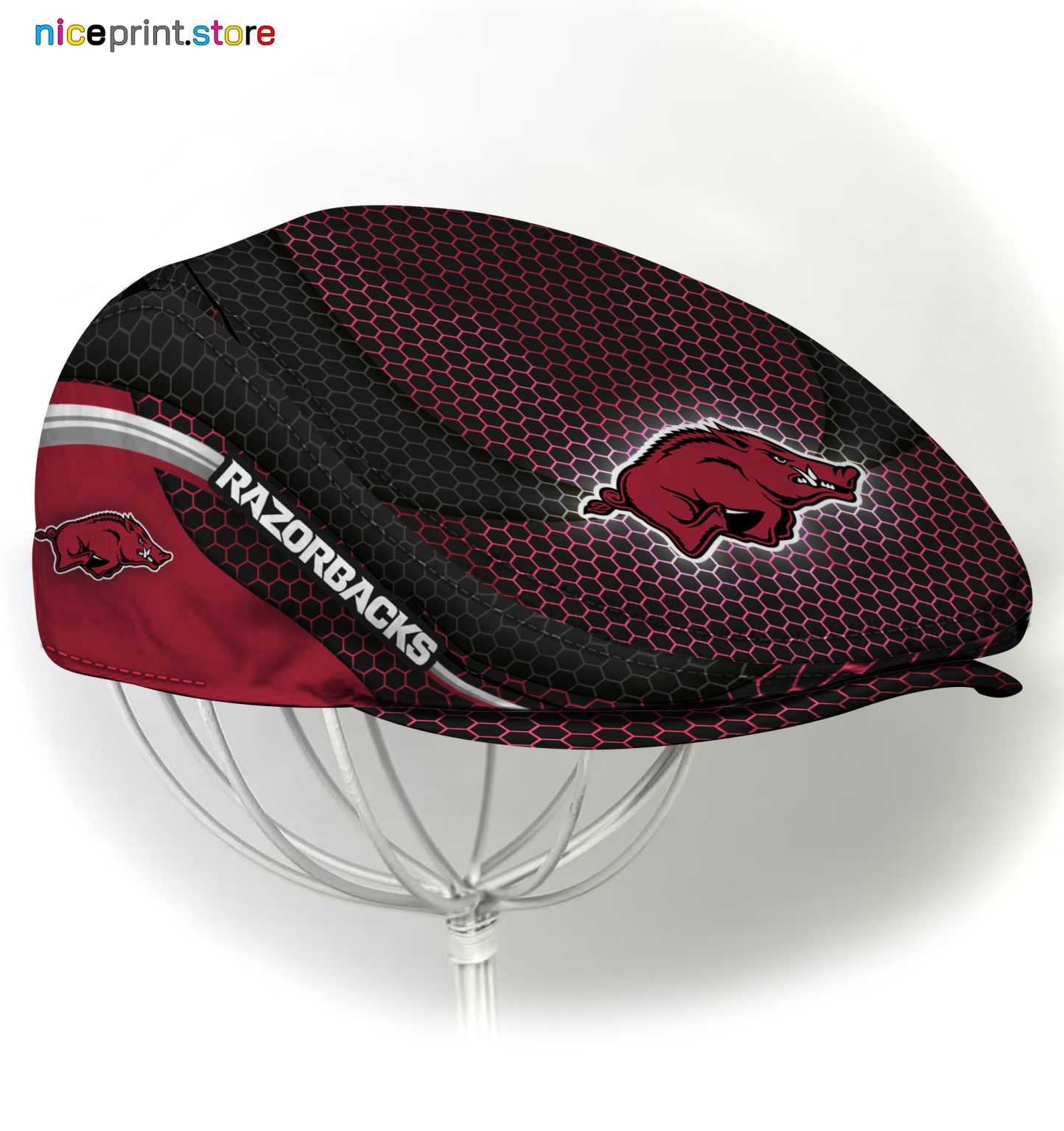 Arkansas Razorbacks NCAA Flat Cap, NCAA Jeff Cap, NCAA Driving Cap M33 ...