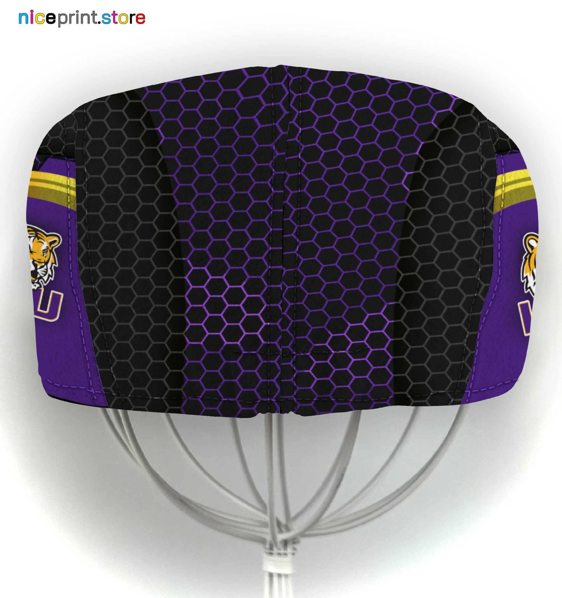 LSU Tigers NCAA Flat Cap, NCAA Jeff Cap, NCAA Driving Cap M33 (Head ...