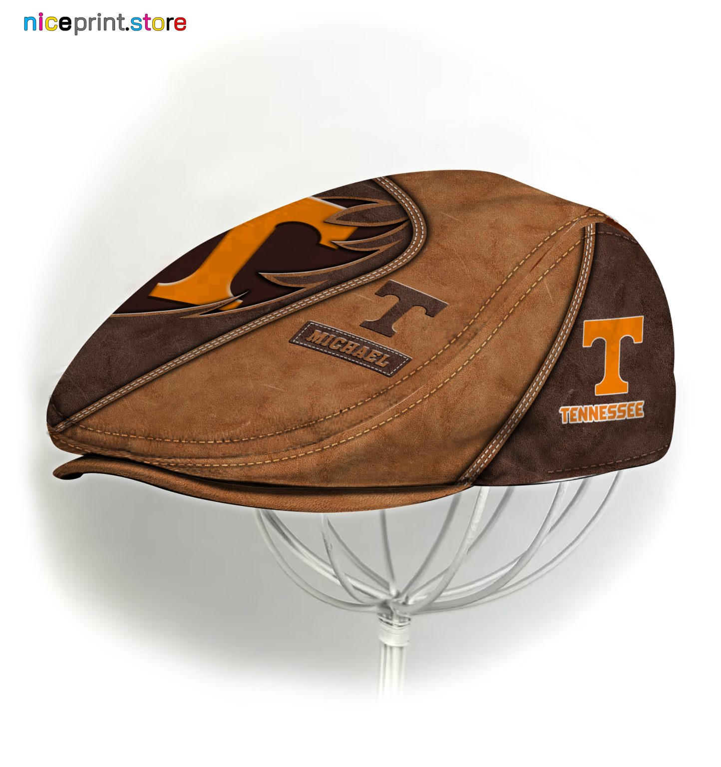 Tennessee Volunteers NCAA Jeff Cap, Flat Cap, Driving Cap M52 ...