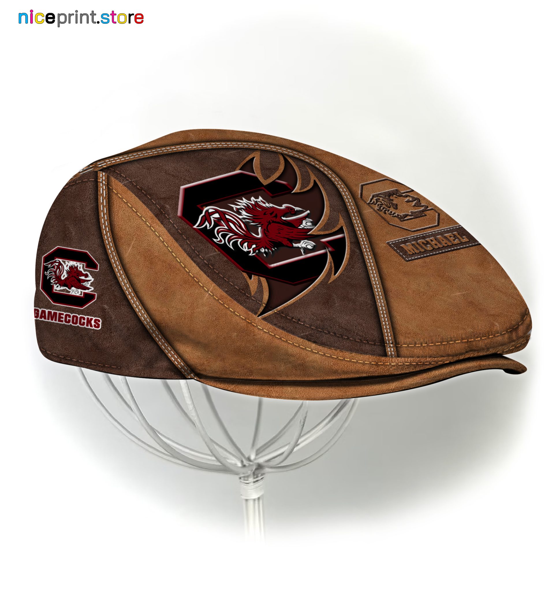 South Carolina Gamecocks NCAA Jeff Cap, Flat Cap, Driving Cap M52 ...