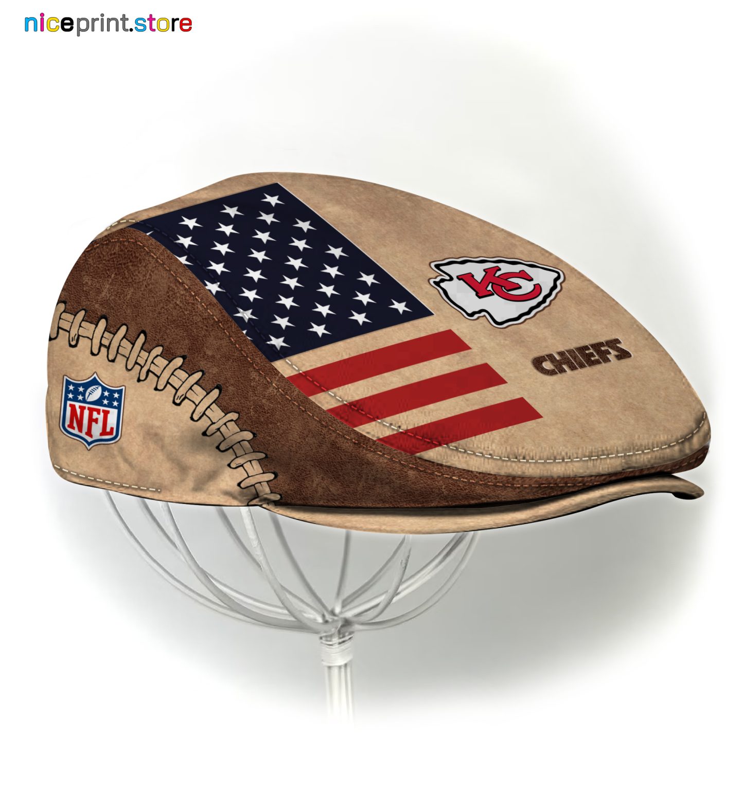 Kansas City Chiefs NFL Jeff Cap, Driving Cap, Golf Cap M52 – NicePrint ...