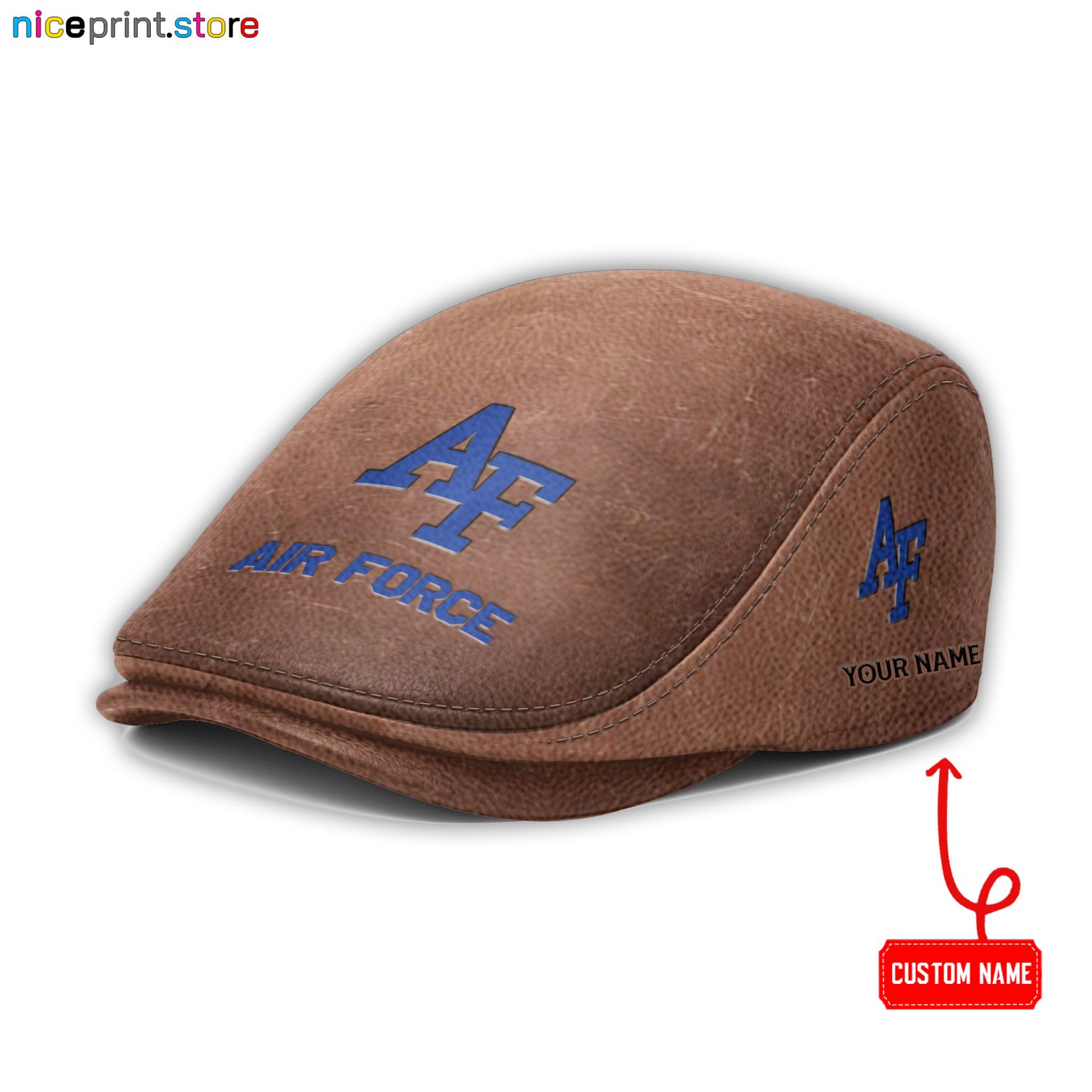 NCAA Leather Ivy Caps M01 – NicePrint – Print On Demand