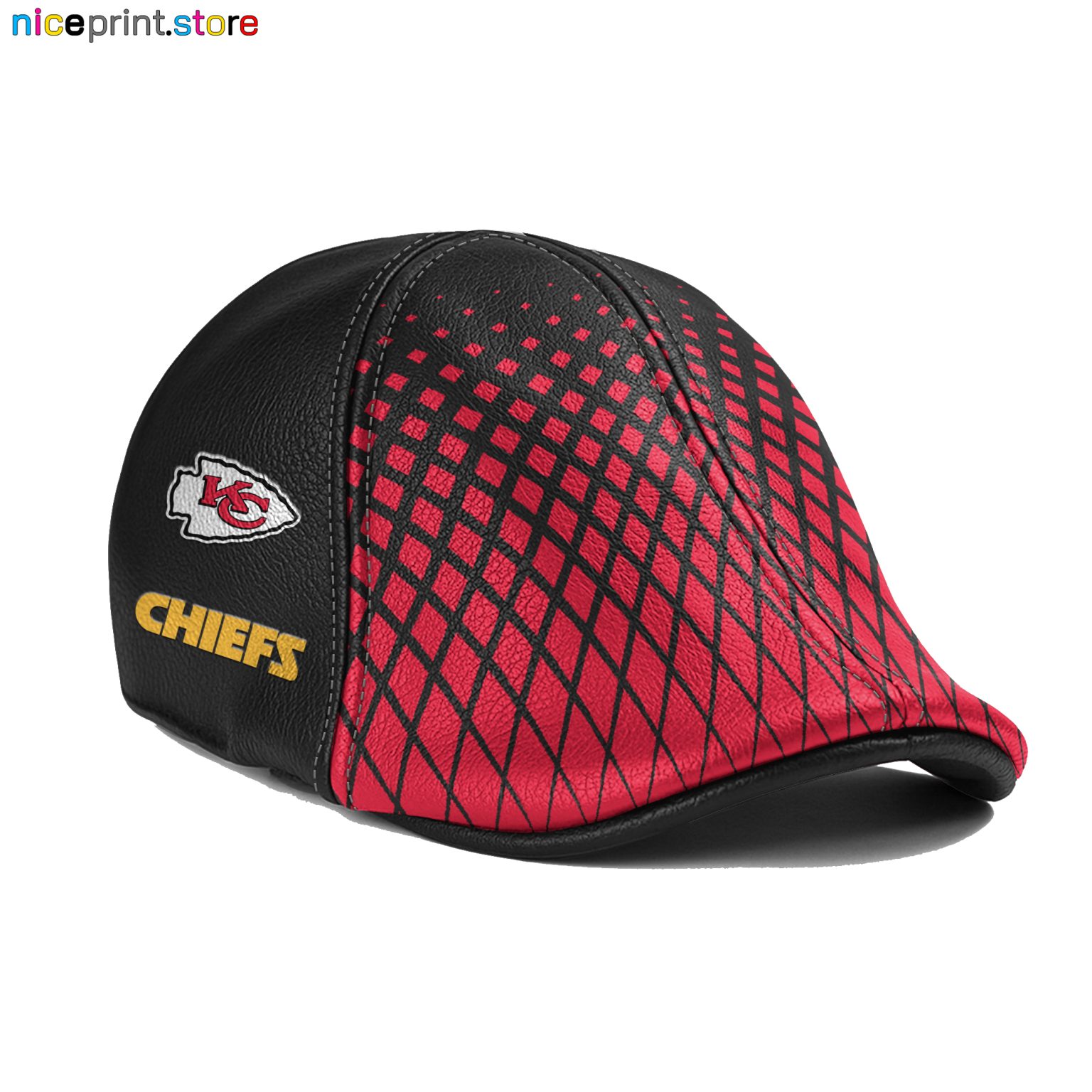 Kansas City Chiefs NFL Leather Ivy Caps M02 – NicePrint – Print On Demand