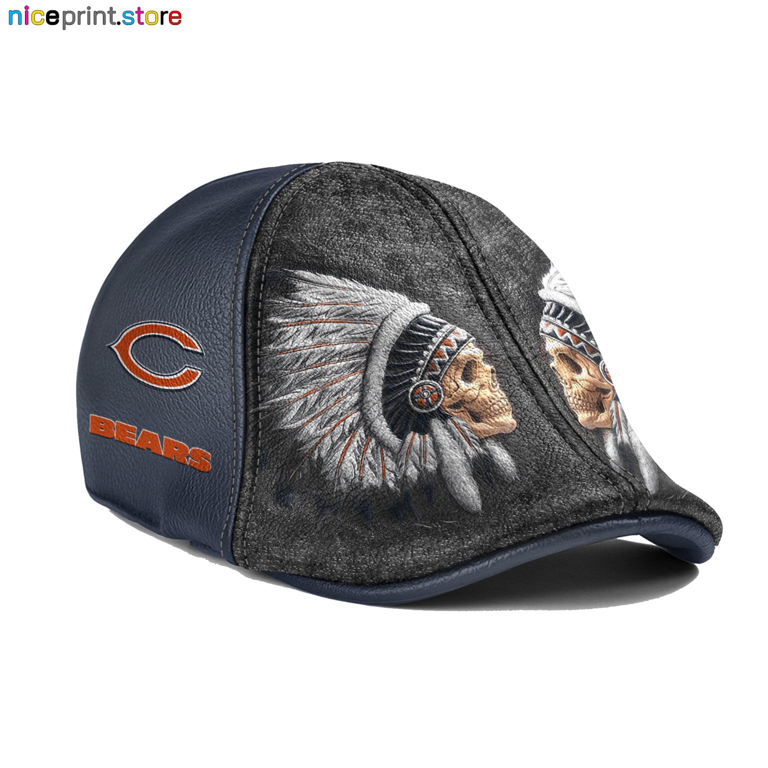 Chicago Bears NFL Leather Ivy Caps M04 – NicePrint – Print On Demand
