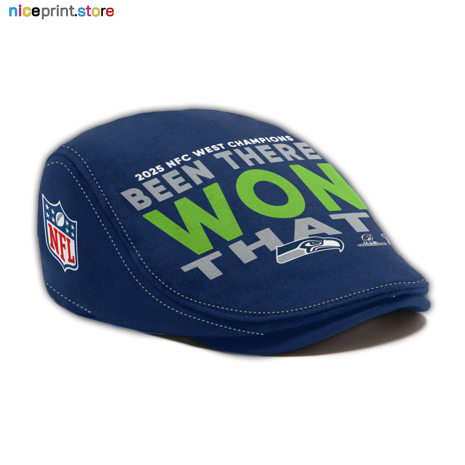 Seattle Seahawks 2025 NFC Jeff Cap, Driving Cap, Golf Cap M2 ...