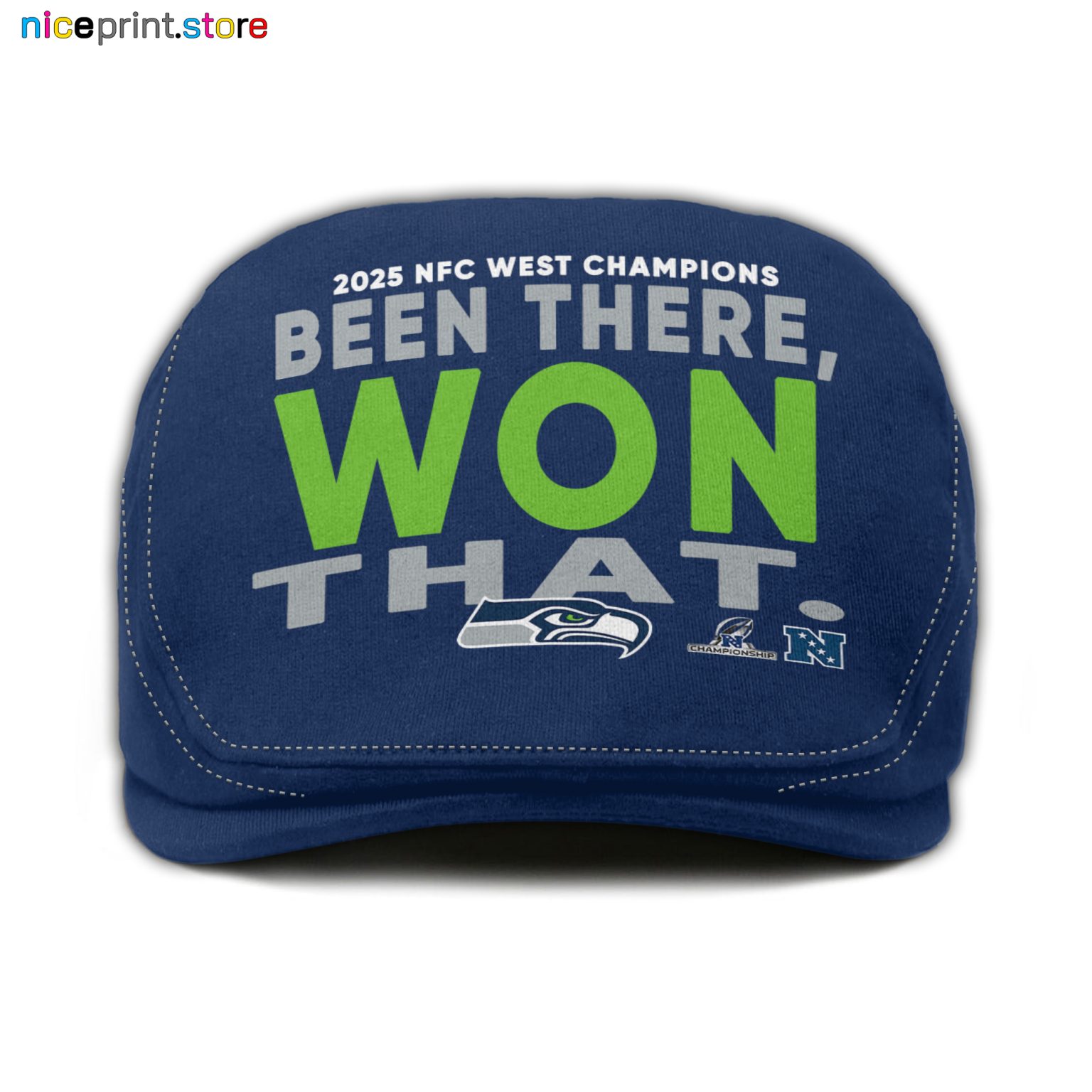 Seattle Seahawks 2025 NFC Jeff Cap, Driving Cap, Golf Cap M2 ...