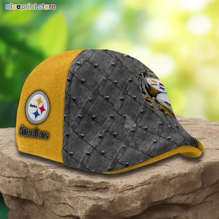 Pittsburgh Steelers NFL Ivy Cap, Flat Cap M18 – NicePrint – Print On Demand